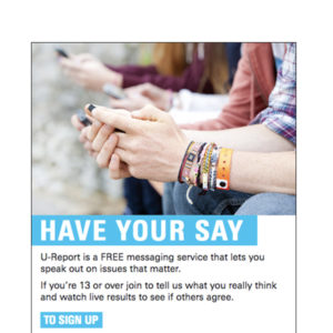 U Report Flyer - Rights Respecting Schools Award