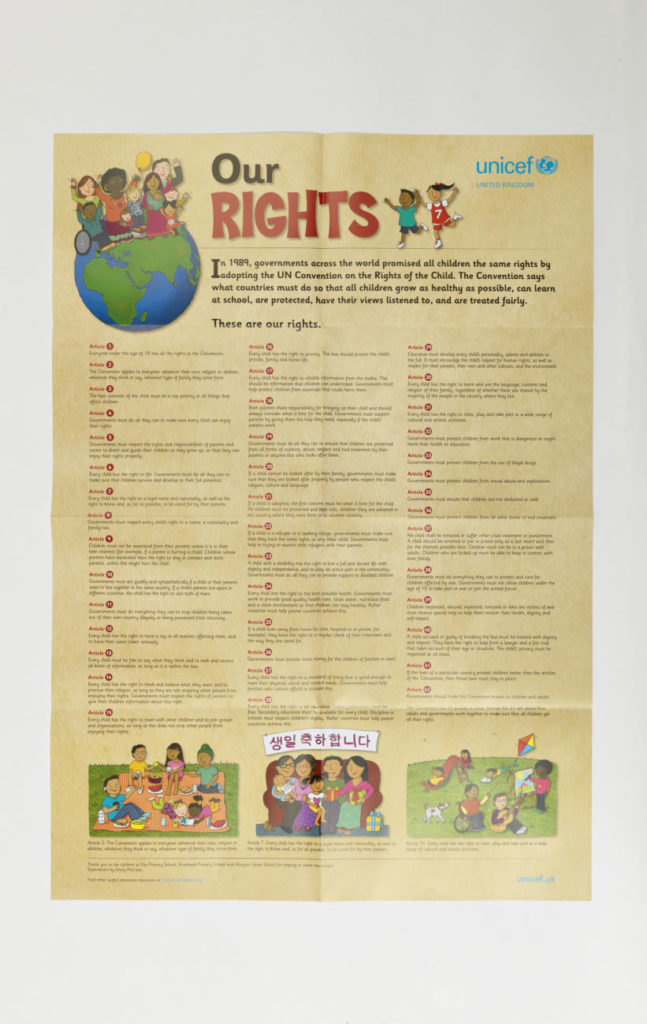 Our rights poster resized - Rights Respecting Schools Award