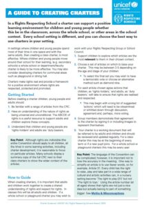 Charters guidance image - Rights Respecting Schools Award