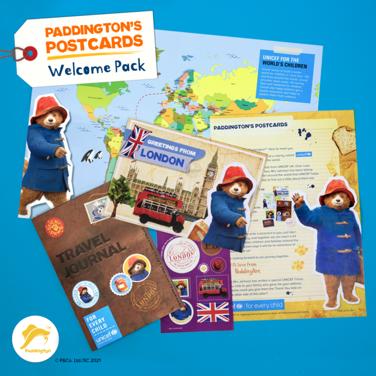 Paddington's Postcards for Children - UNICEF UK