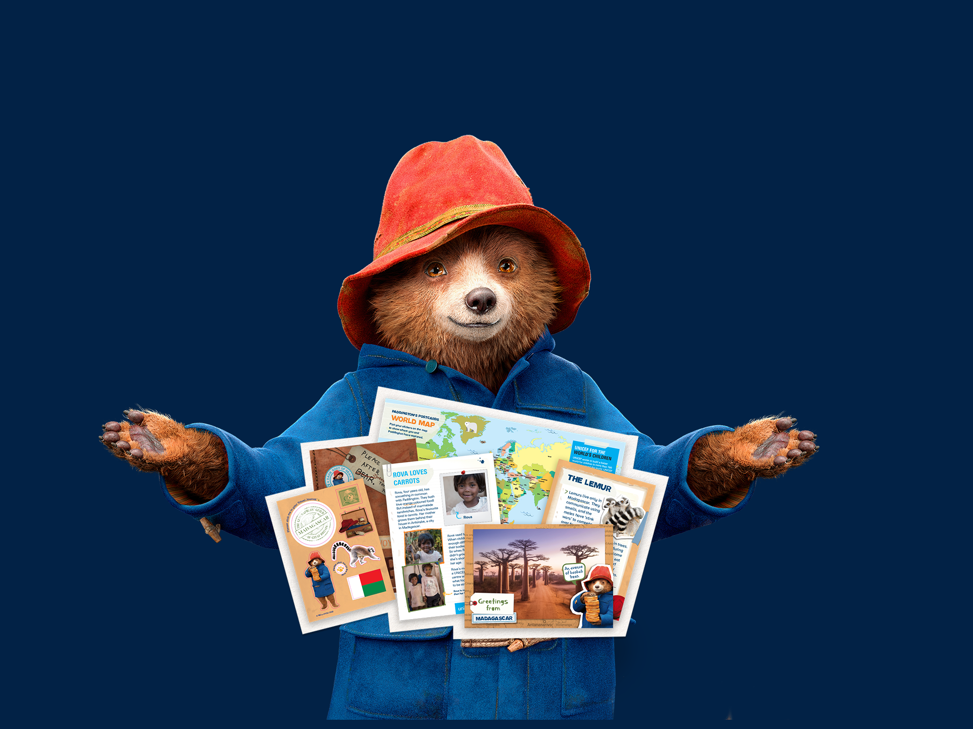 Paddington's Postcards for Children - UNICEF UK